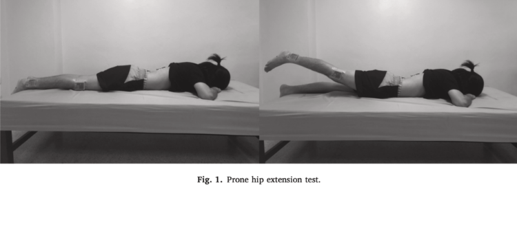 The Prone hip extension test to evaluate aberrant movements