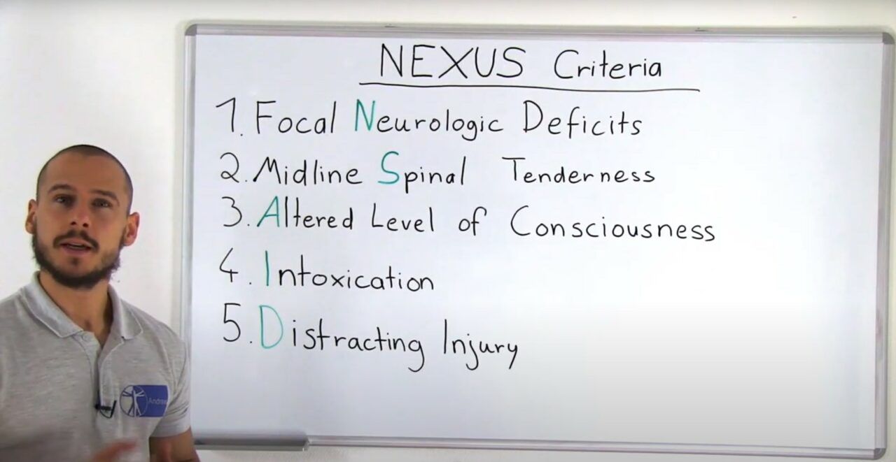 NEXUS Criteria Cervical Fracture Screening NEXUS Criteria Cervical Fracture Screening