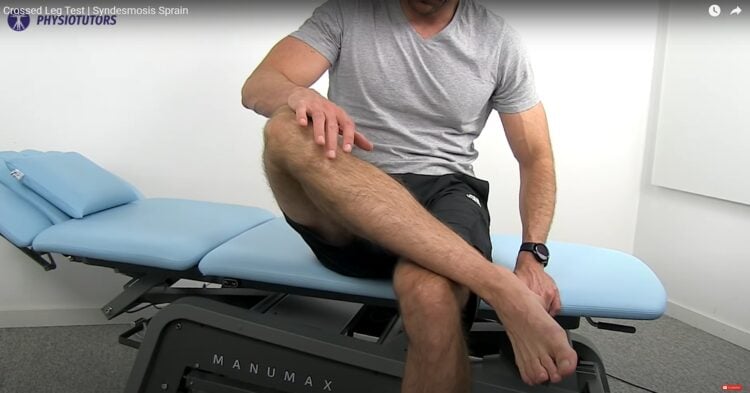 Crossed Leg Test | Syndesmosis Injury Assessment