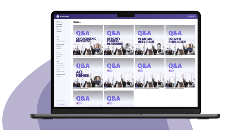 Physiotherapy events | Join our live events & discuss with experts