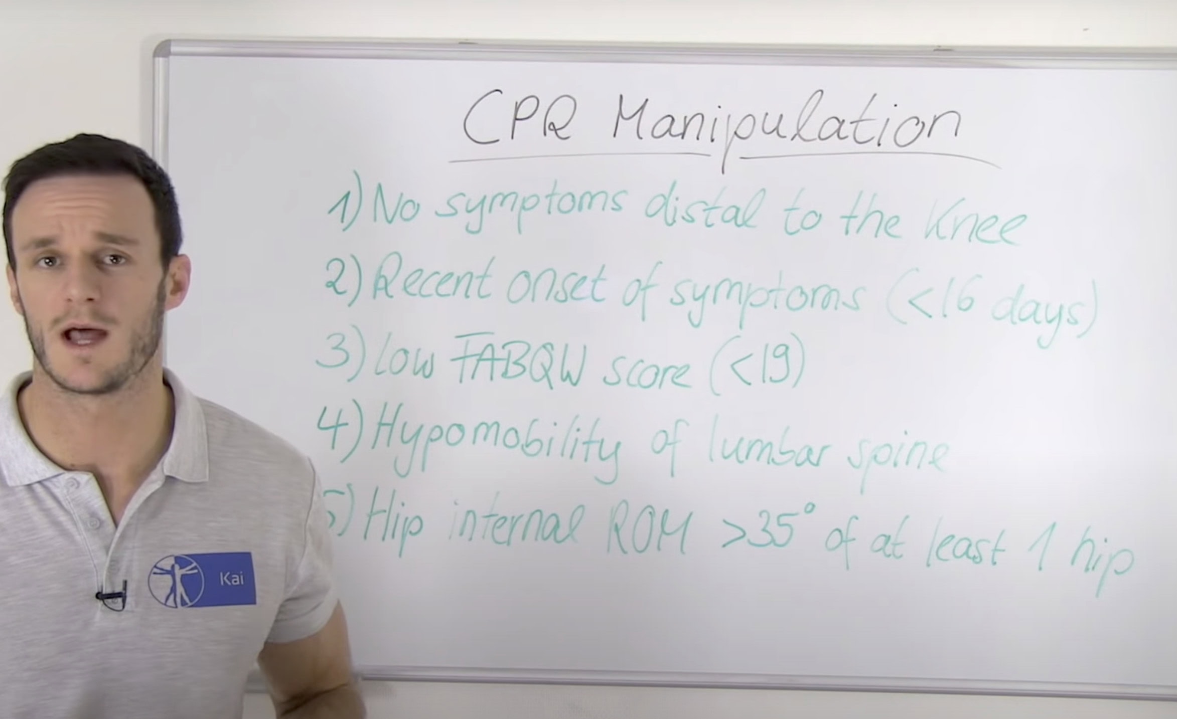 Clinical Prediction Rule Of Flynn | Lumbar Manipulation Success ...