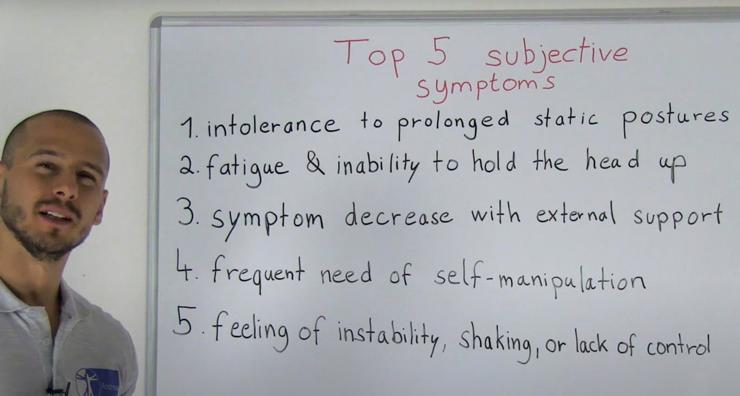 Objective and Subjective Signs & Symptoms of 'Clinical Cervical Spine ...