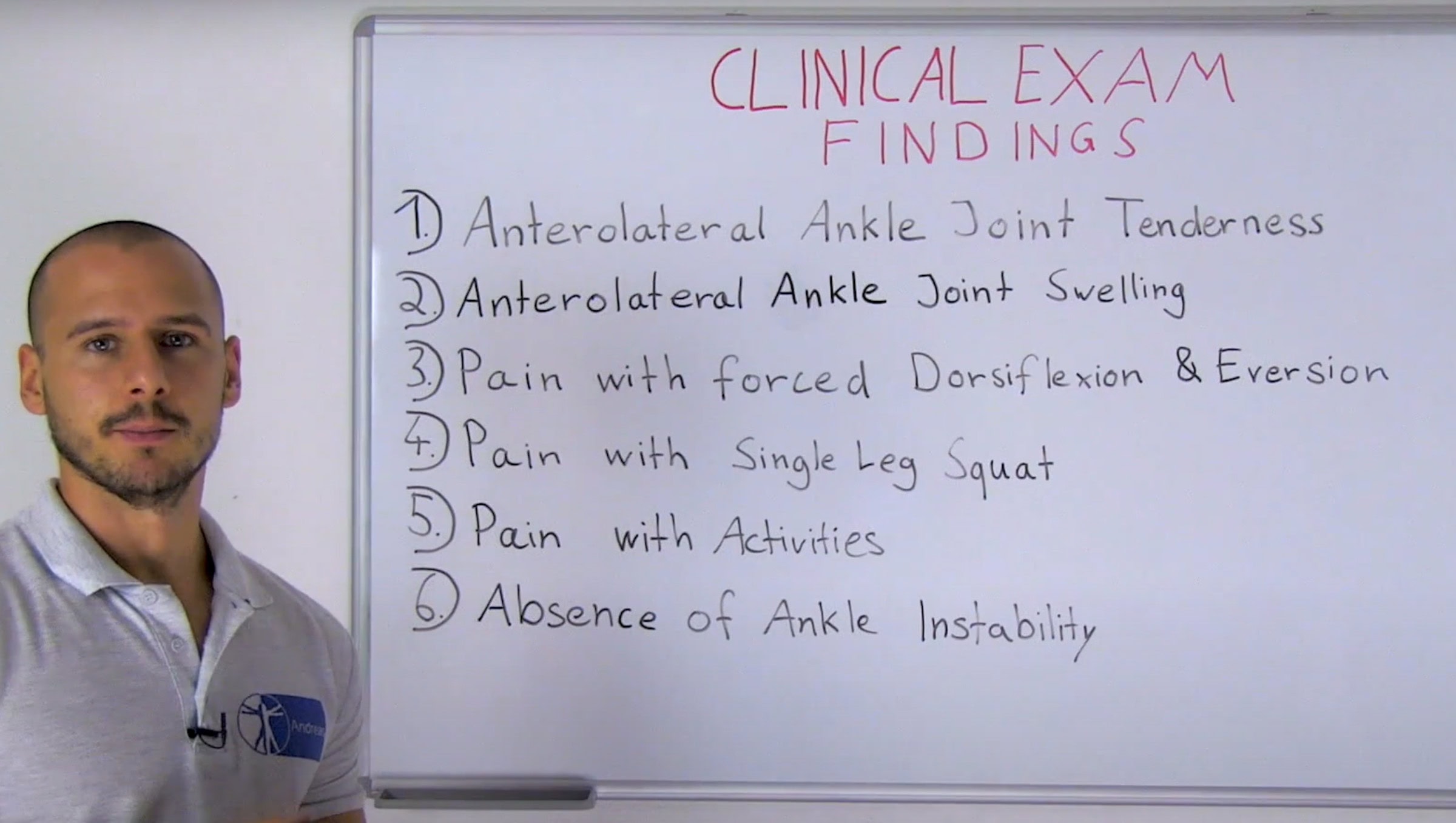 Signs & Symptoms of Anterior Ankle Impingement - Physiotutors